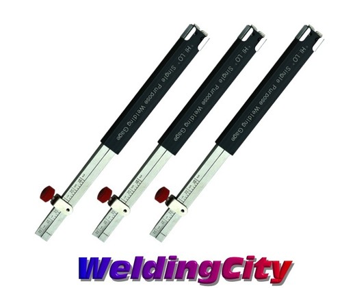 WeldingCity® 3-pk Hi-Lo Single Purpose Internal Root Gap Welding Gauge ...