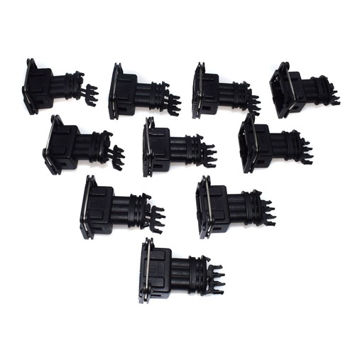10 Sets EV1 3 Pin Connector TPS IAC Plug Fit For VW Audi Porsche Volvo ...