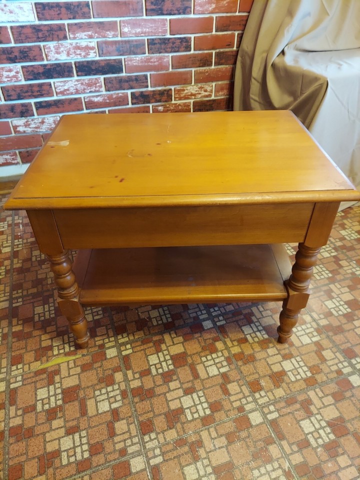 Conant Ball Solid Wood Mid Century Side Table Pair and cocktail table ...