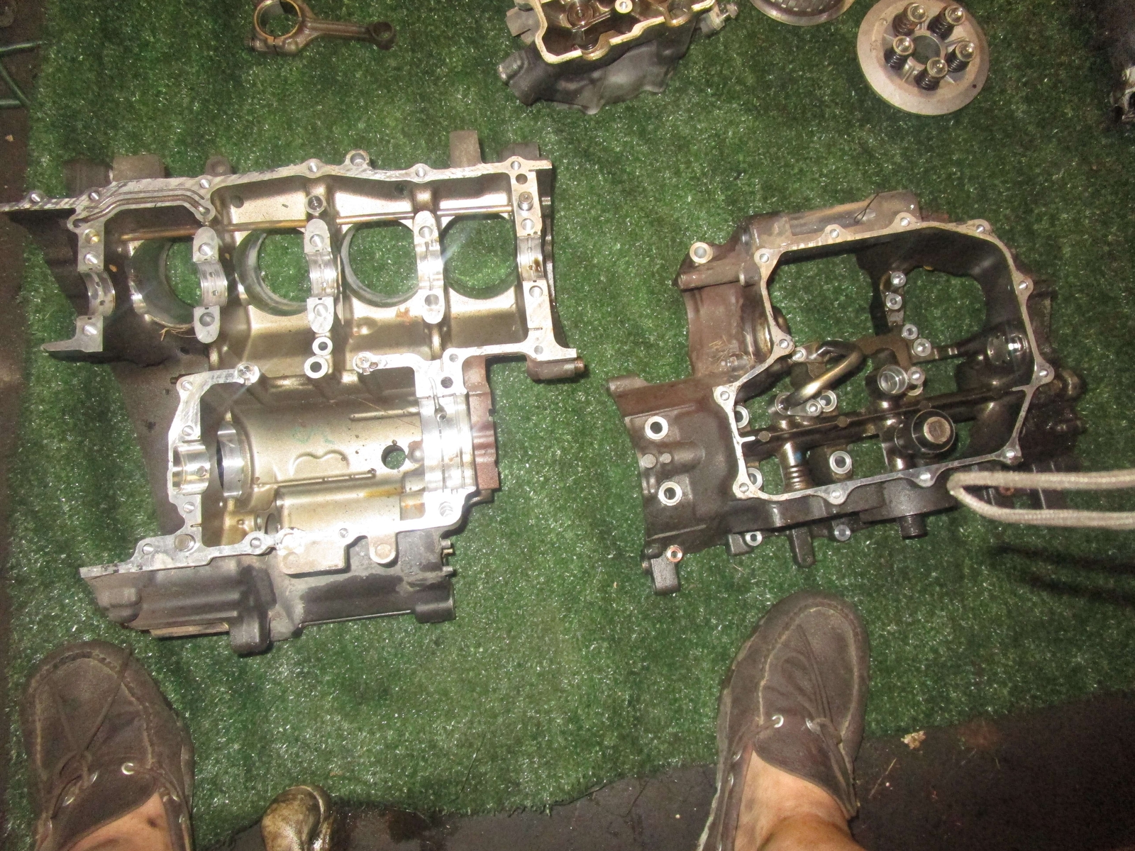 2007 HONDA CBR600RR CRANKCASE ENGINE MOTOR CRANK CASES BLOCK | eBay