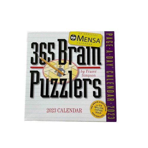 2023 Calendar 365 Brain Puzzlers Daily Mensa New in Box | eBay