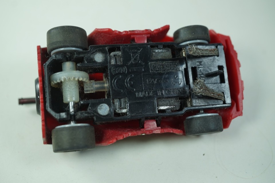 HORNBY Micro Scalextric Jungle Red Rampage Tank Race Car For 12v System ...