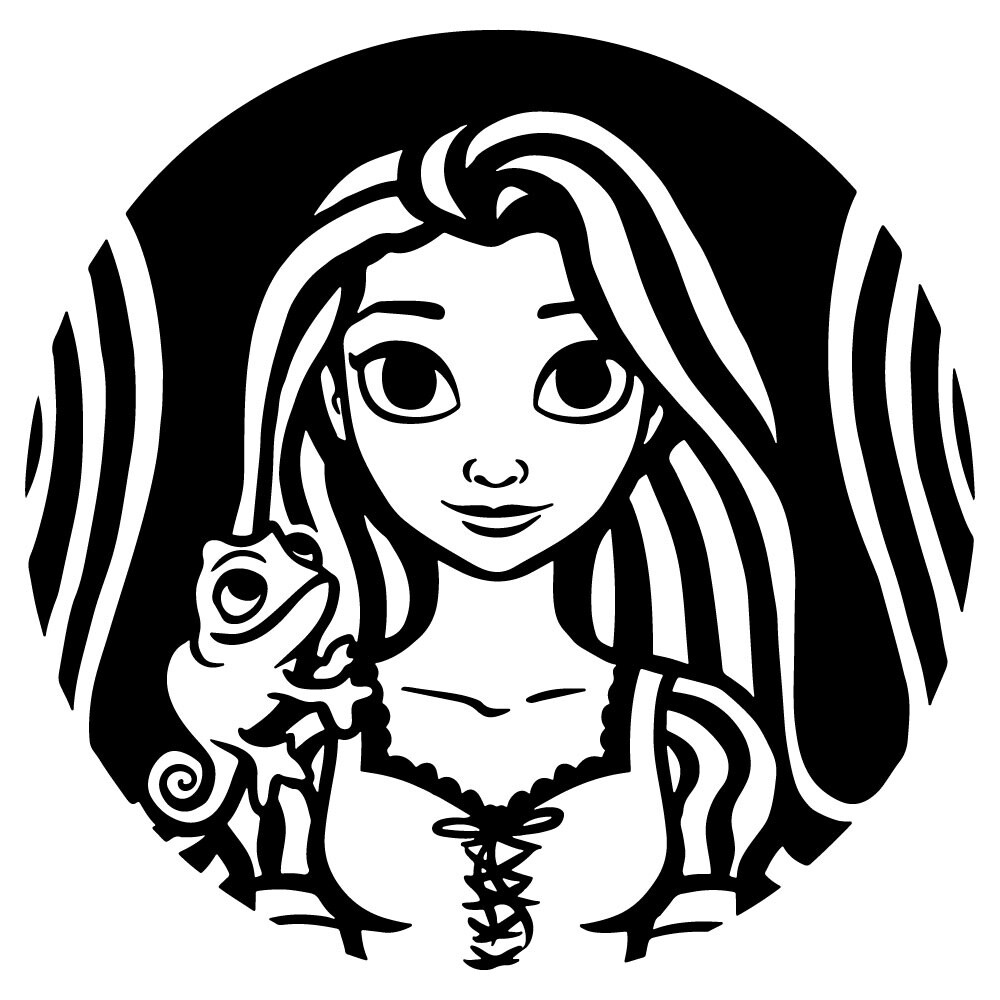 Estencil De Rapunzel Modern Day Rapunzel