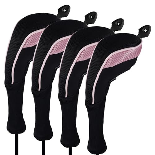 4 Pack Long Neck Golf Hybrid Club Head Covers Dial No. Tag CTMT-01 ...