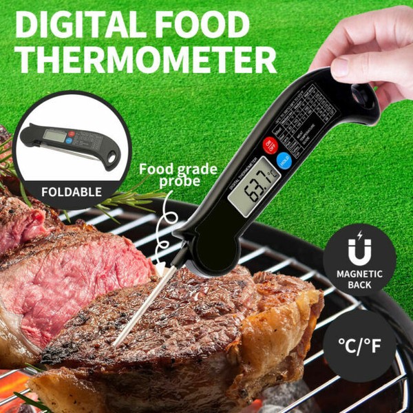 Digital Food Thermometer BBQ Cooking Meat Stab Probe Kitchen ...