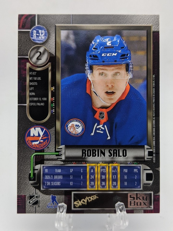 2021-22 Skybox Metal Universe 1997-98 Retro Robin Salo #R-32 Rookie RC ...