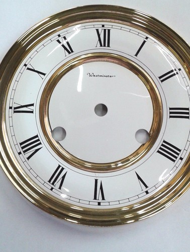 Hermle-Westminster clock dial 150 mm for 141-140 movement solid brass ...