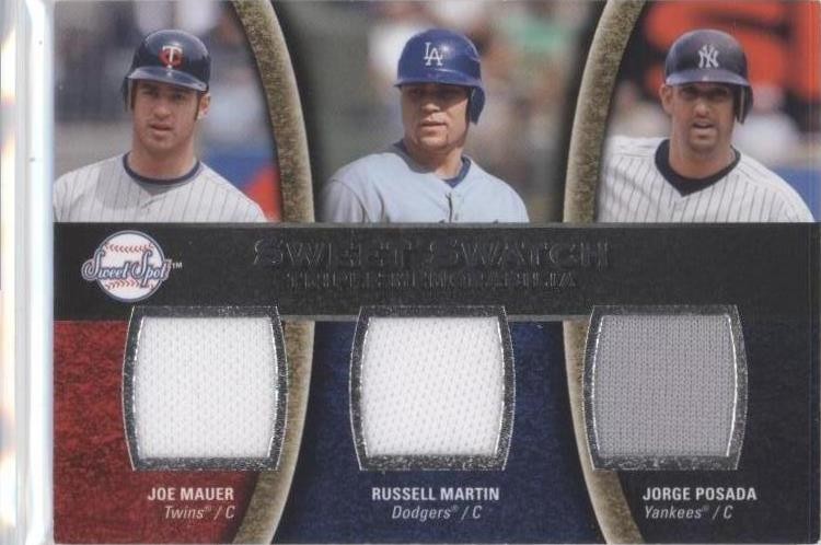2008 Sweet Spot - Sweet Swatch Triple Memorabilia Joe Mauer, Jorge ...
