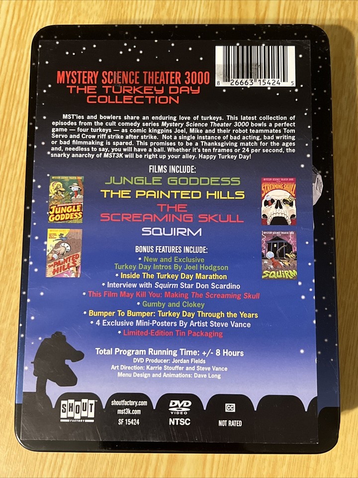 Mystery Science Theater 3000: Turkey Day Collection (DVD) 826663154245 ...