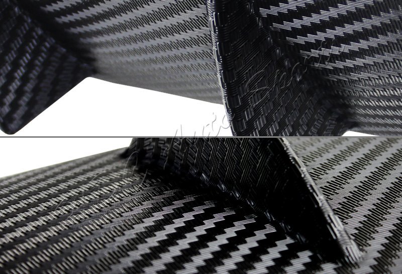 1 x Carbon Style Rear Lower Bumper Diffuser Fin Spoiler Lip Wing ...