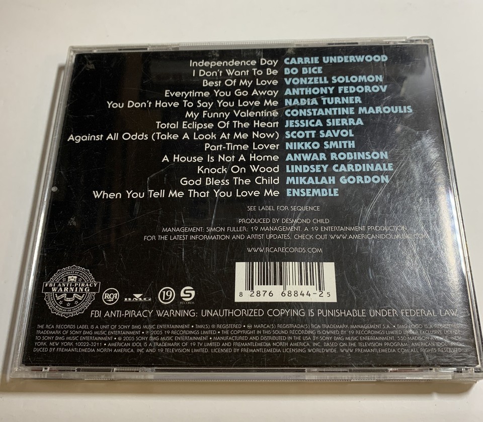 American Idol Season 4: The Showstoppers by Various Artists (CD, May ...
