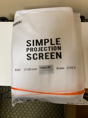 NEW In open Bag "Osoeri" Simple Projection Screen Scale: 16:9/ Size 120 ...