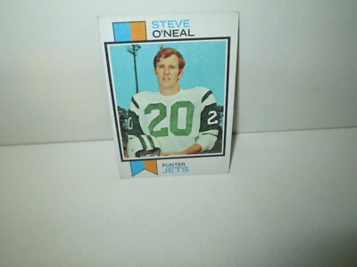 STEVE O'NEAL 1973 FOOTBALL CARD Topps #349 Rookie Rc NEW YORK JETS ...