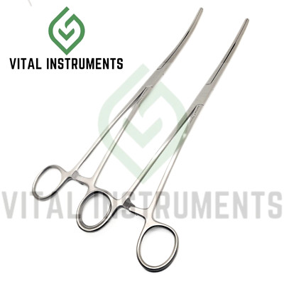 Bozeman Uterine Forceps 10" Straight & Curved Stainless Steel Surgical ...