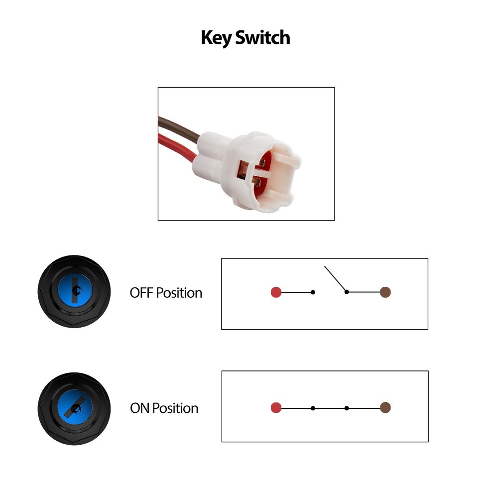 Premium Ignition Key Switch Yamaha Raptor 125 Raptor 250 Raptor 350 ...
