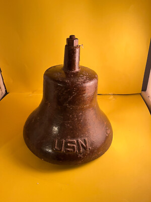 Authentic U.S. Navy U.S.N. 15 LB Navy Ship Bell w/Clapper | eBay