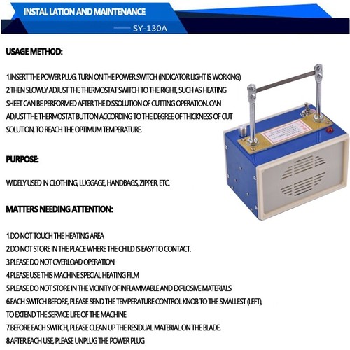 10cm Temperature Regulating Electric Cutting Machine Elastic Belt ...