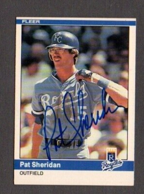Pat Sheridan 1984 Fleer authentic autographed card Royals | eBay