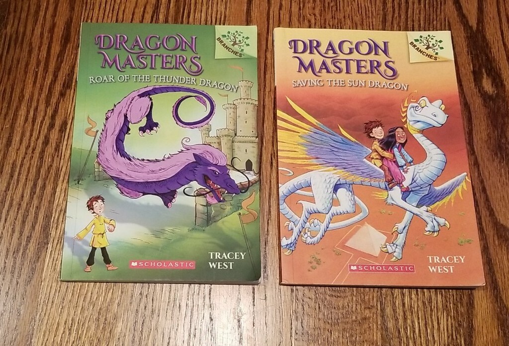 Lot of 2 DRAGON MASTERS 2 and 8 Scholastic Paperback Chapter Books ...