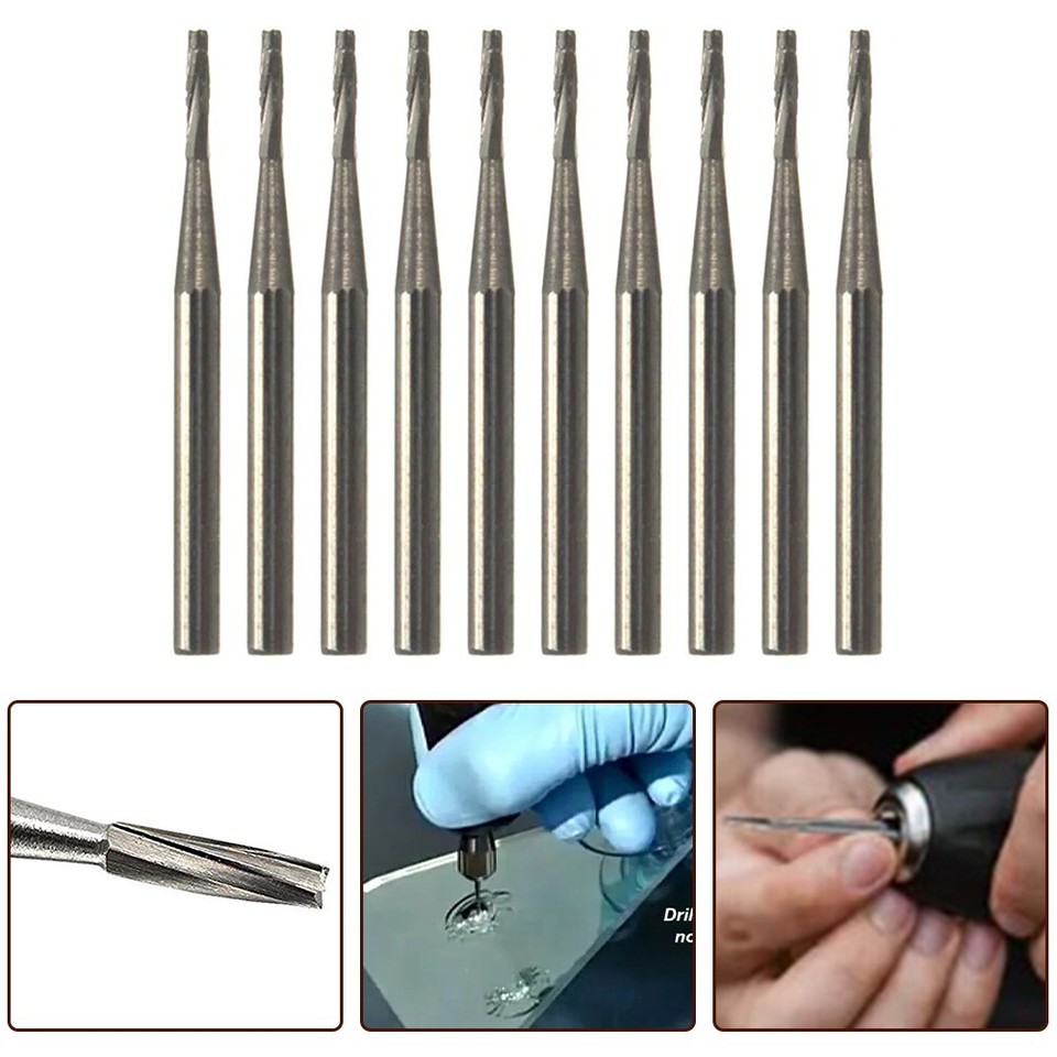 Tapered Auto Glass Windshield Rock Chip Repair Kit Drill Bits Carbide ...