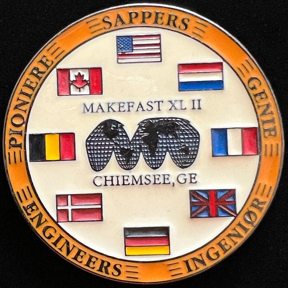 LANDCENT V Corps Makefast 94 Chiemsee Germany Challenge Coin | eBay