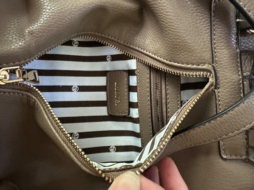 La Diva Design Italian Backpack Olive w/gold hardware | eBay