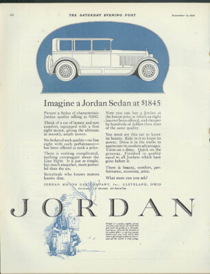 Imagine a Jordan Sedan at $1845. ad 1925 | eBay