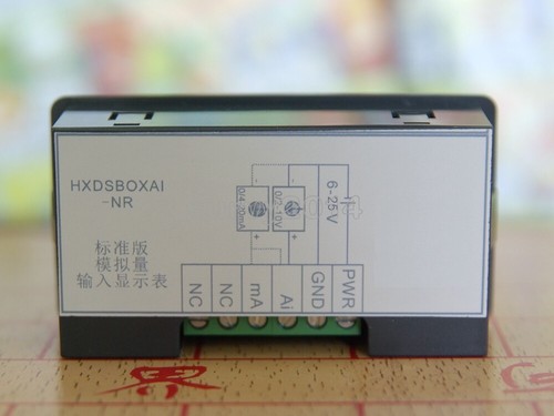 Digital Display Meter 0-10V 0-20mA 2-10V 4-20mA Analog Input Display ...