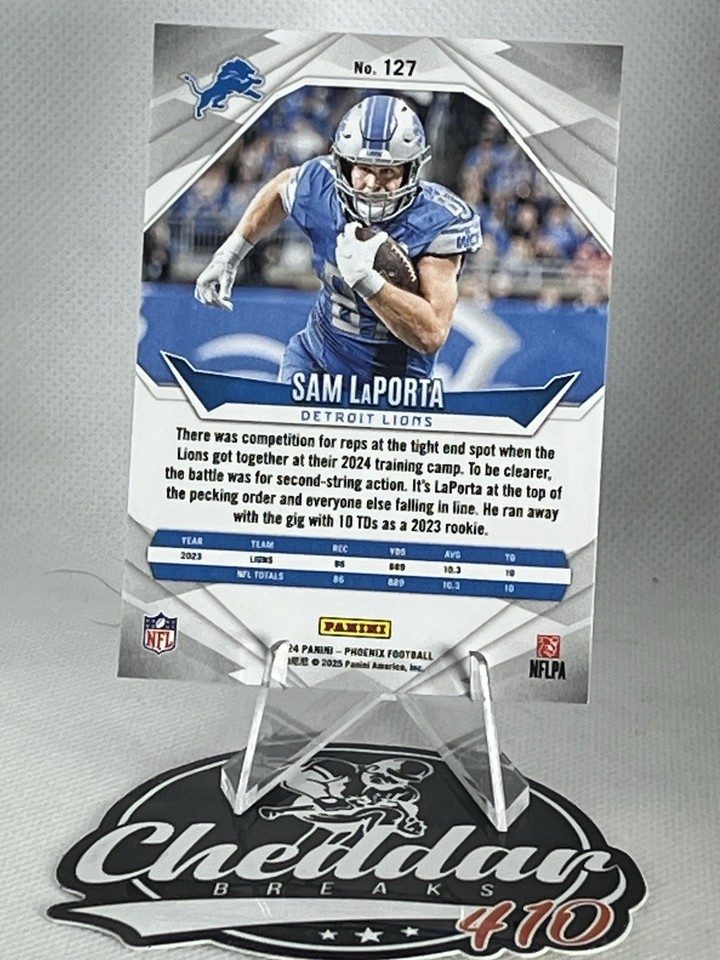 2024 Panini Phoenix - Sam LaPorta #127 Purple Fade Laser | eBay