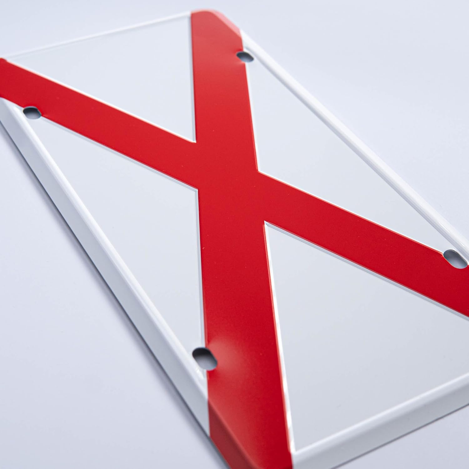 Alabama State Flag License Plate – Embossed HD Aluminum – Yellowhammer ...