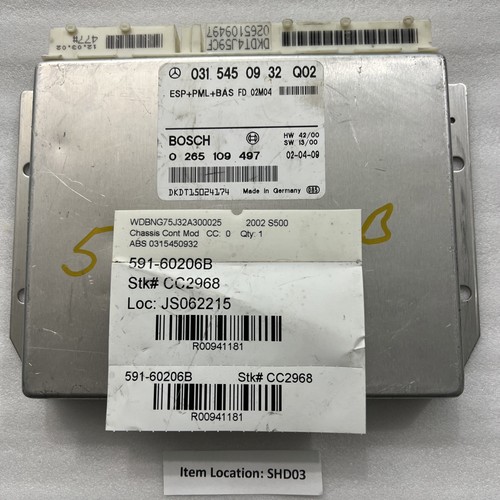 031 545 09 32 Q02 Mercedes S430 2000-2006 ABS control module computer ...
