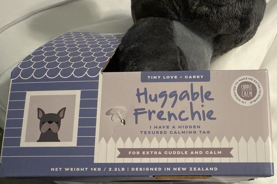 Cuddle & Calm by Beauty Collective 2.2 Lb Weighted Huggable Frenchie ...