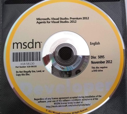 Microsoft Visual Studio Premium 2012 Full Ver & Agents w/ Product Key ...