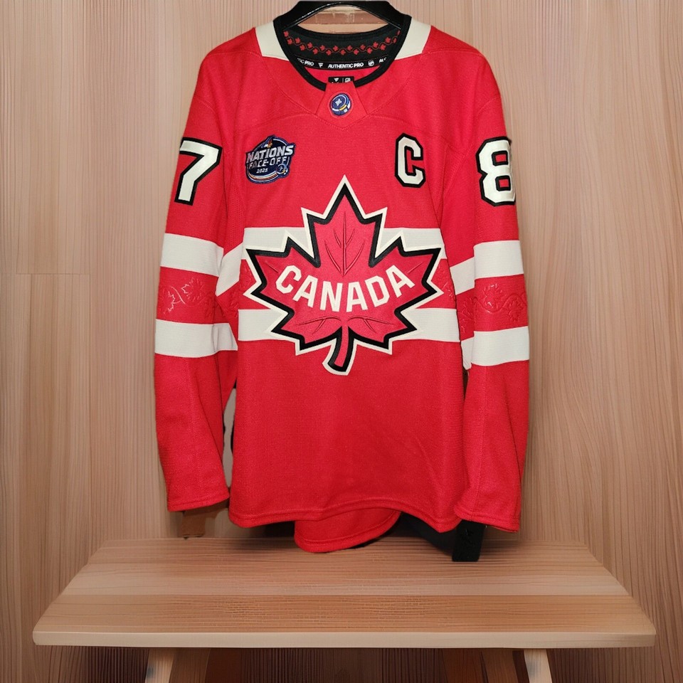 Fanatics Authentic Pro Canada 4 Nations Faceoff Crosby Jersey Size 52 ...