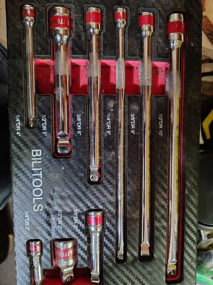 Bilitools 9pc Wobble Extension Set + Assorted Small Wrenches Lot | eBay