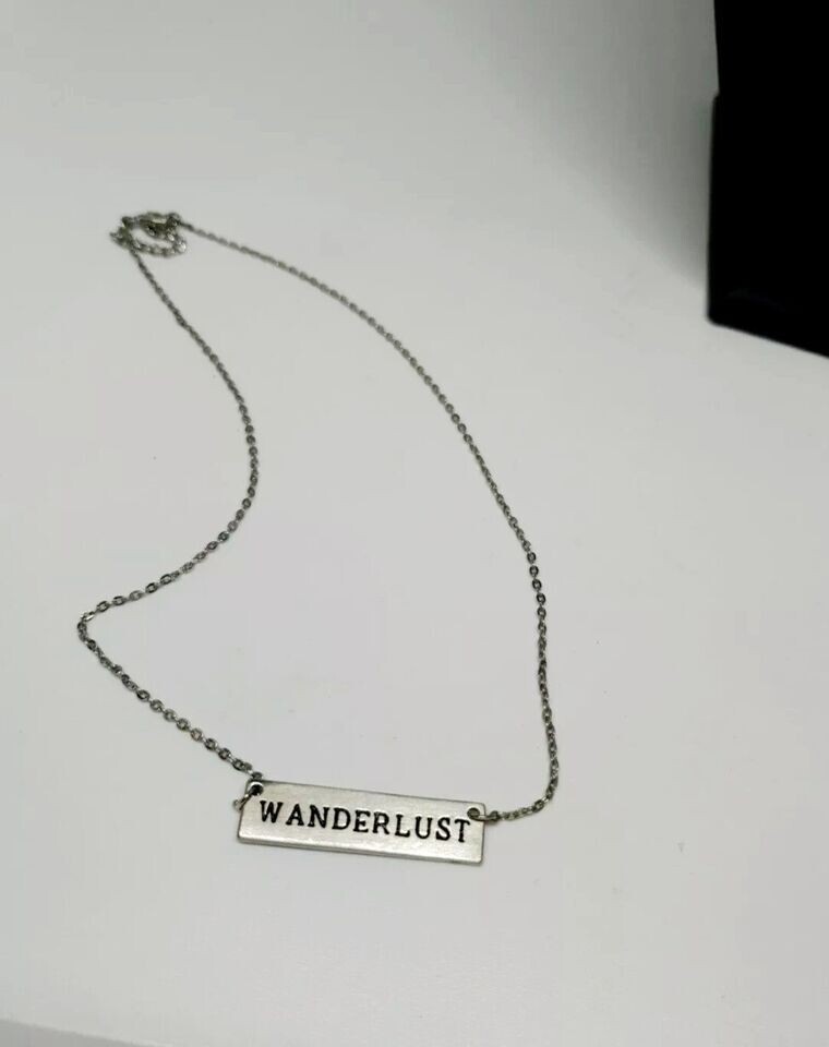 Silver Tone Wanderlust Necklace | eBay