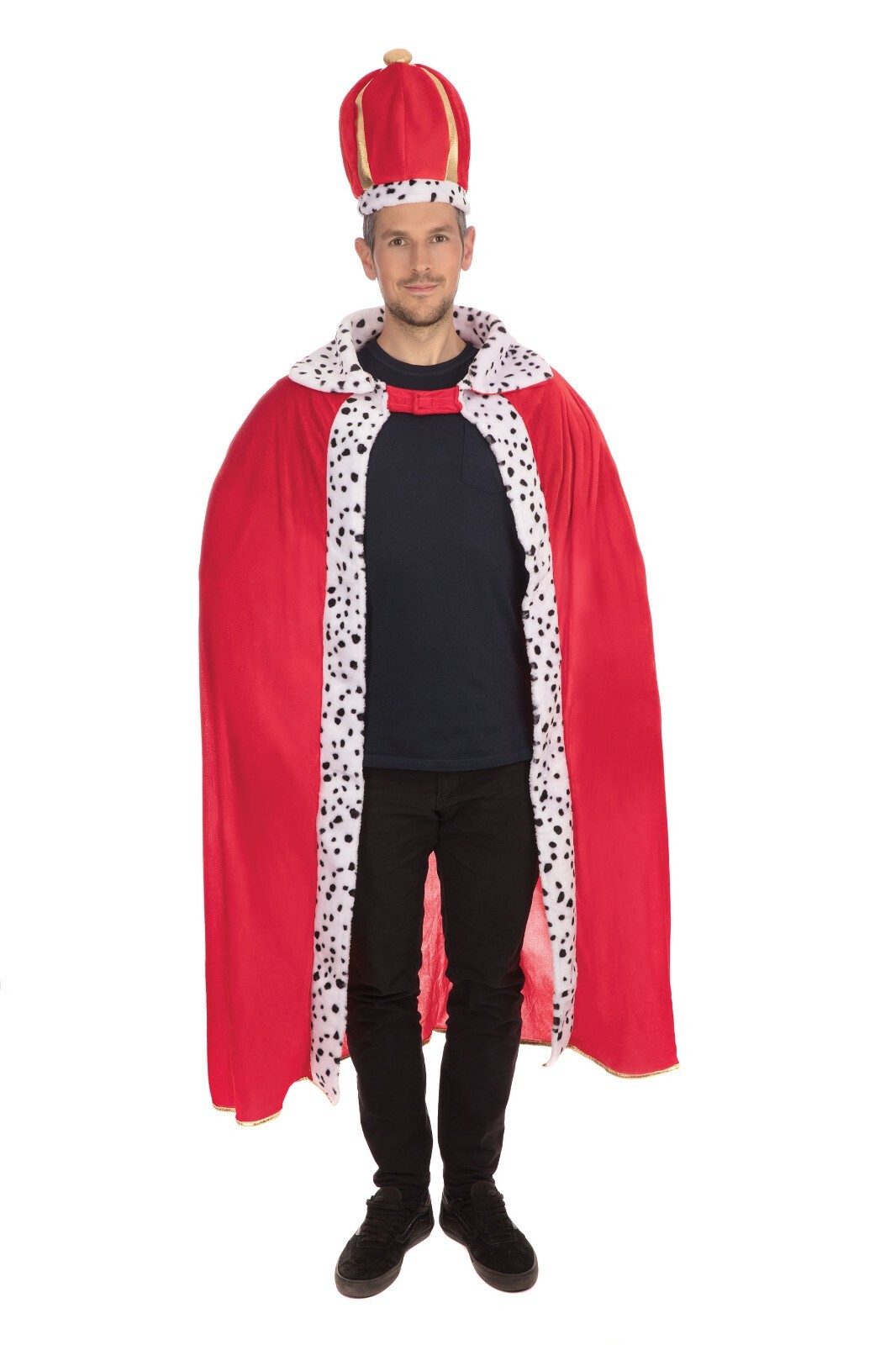 Mens Adult Kings Prince Royal Regal Robe Cape Fancy Dress Christmas ...
