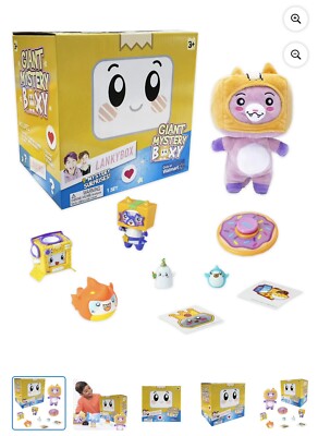 NEW! Lankybox GIANT MYSTERY BOXY 9 Surprises Squishy Plush Figures ...
