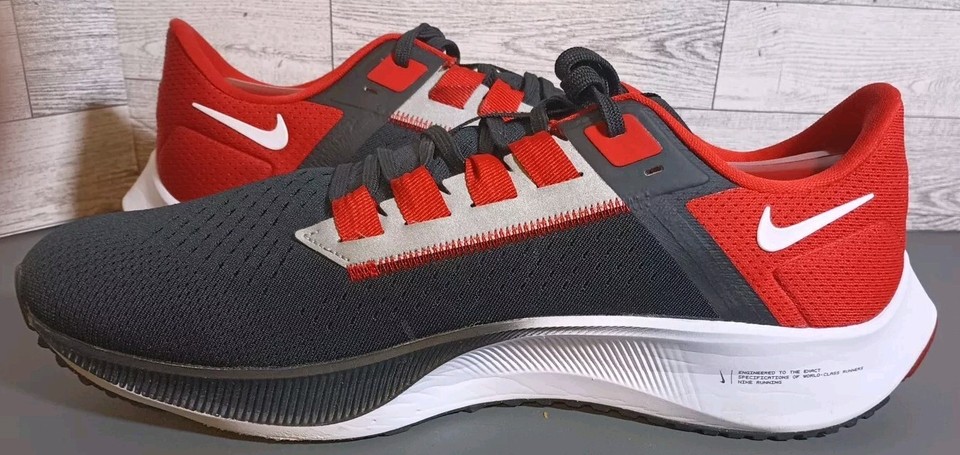 Nike Zoom Pegasus 38 Georgia Bulldogs UGA Dawgs Shoes Mens 12 DJ0828 ...