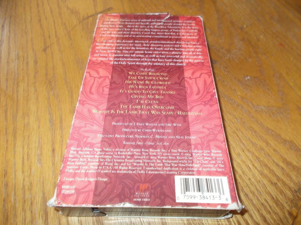 RZ Brooklyn Tabernacle Choir - Hes Been Faithful (VHS, 1995 ...