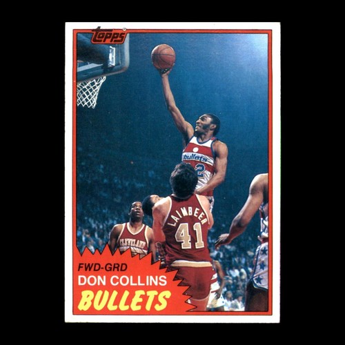 Don Collins 1981-82 Topps Washington Bullets #E95 Nice Vintage! 4 | eBay