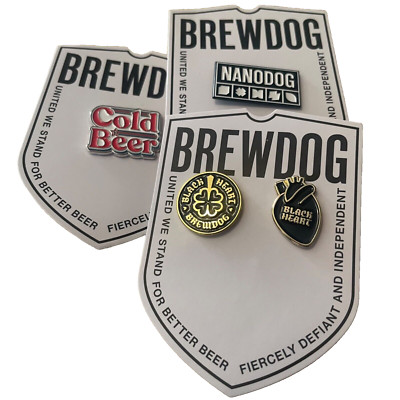 Brewdog Pin Badge Black Heart, Nanodog, Cold Beer 3 Badges All New on ...
