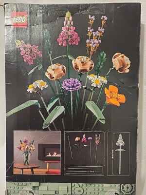 LEGO Flower Bouquet (10280) Building Kit Botanical Collection 756 pcs ...