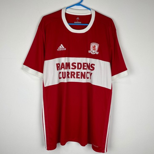 Middlesbrough 2017-2018 Home Football Shirt Soccer Jersey Camiseta size ...