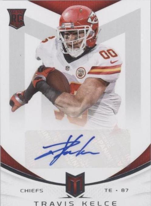 2013 Panini Momentum - Travis Kelce #192 Rookie Signatures Silver /199 ...