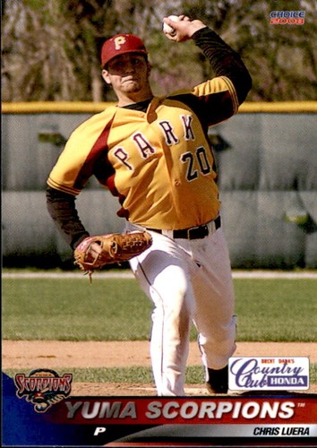 2008 Yuma Scorpions Choice #15 Chris Luera Tucson Arizona AZ Baseball ...