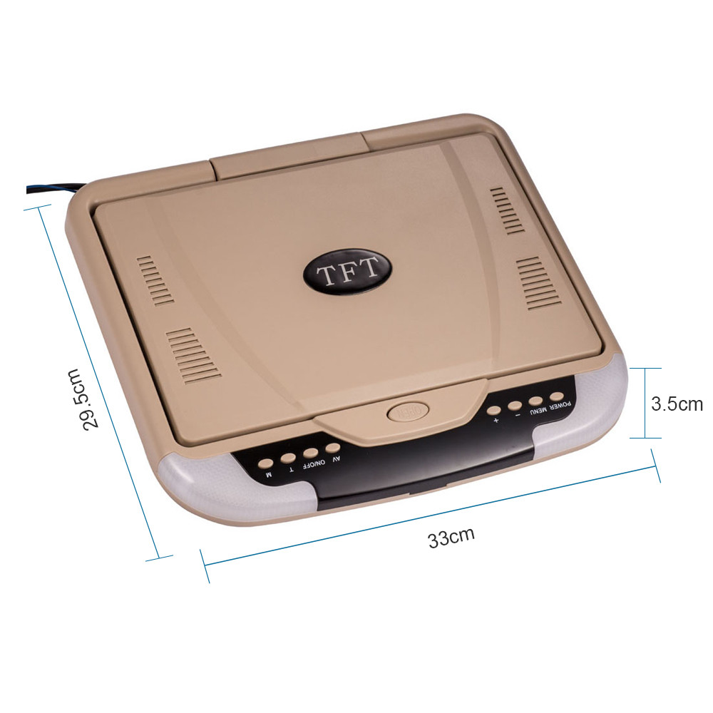 13inch Car Roof Monitor LCD TFT Overhead Flip Down Car Ceiling Screen ...