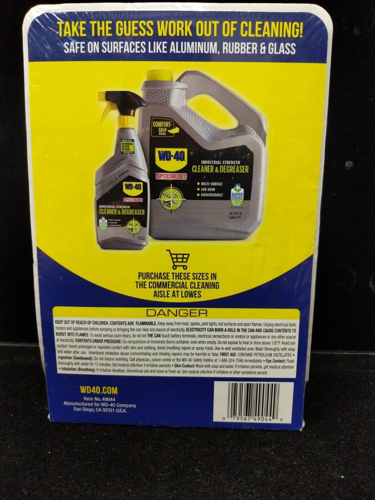 WD-40 EZ-REACH Flexible Straw 14.4 oz Multi-Purpose with BONUS Cleaner ...