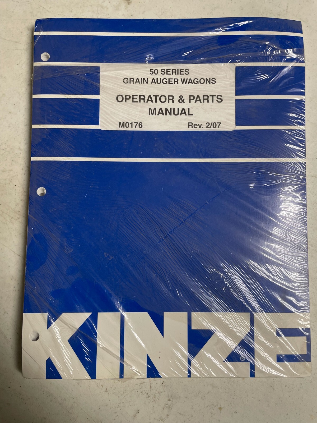 Kinze 650 850 1050 - 50 Series Grain Auger Wagons Operator and Parts ...