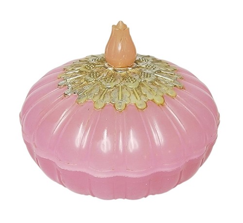 Vintage Avon Elusive Beauty Dust Powder Container Box Rose Pink & Gold ...